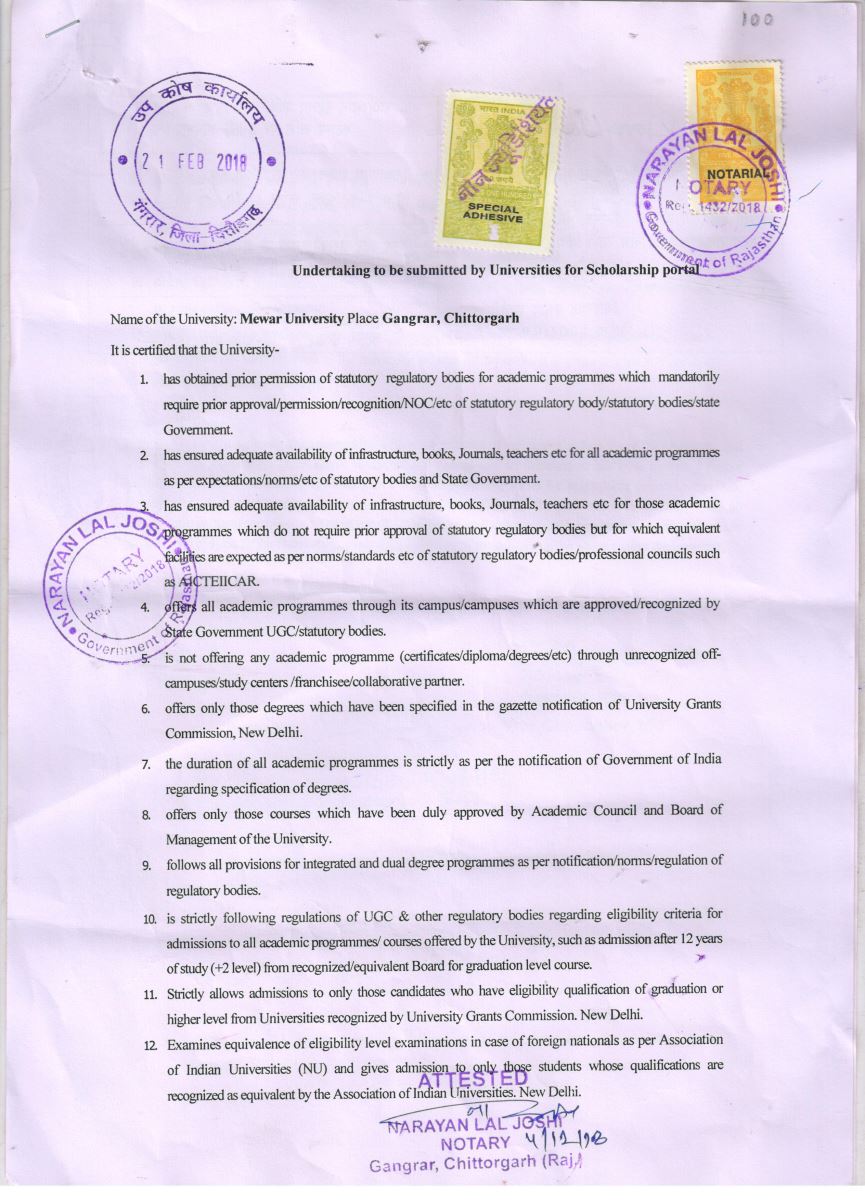 Mewar University : News